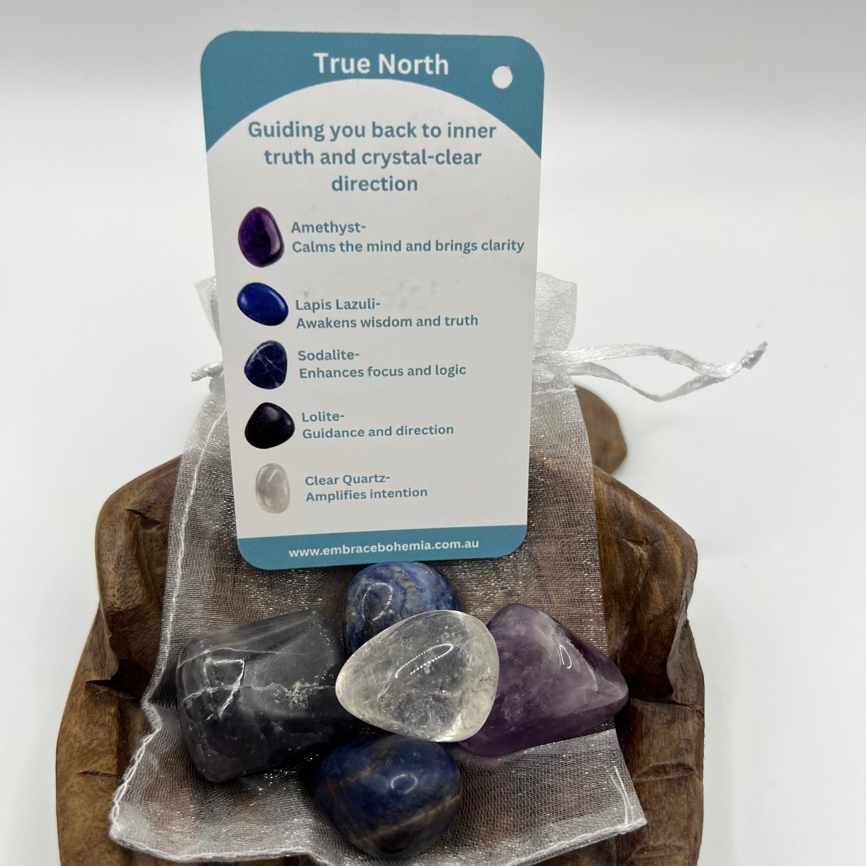 True North Crystal Set - 5 Intuition Stones for Clarity & Guidance ...