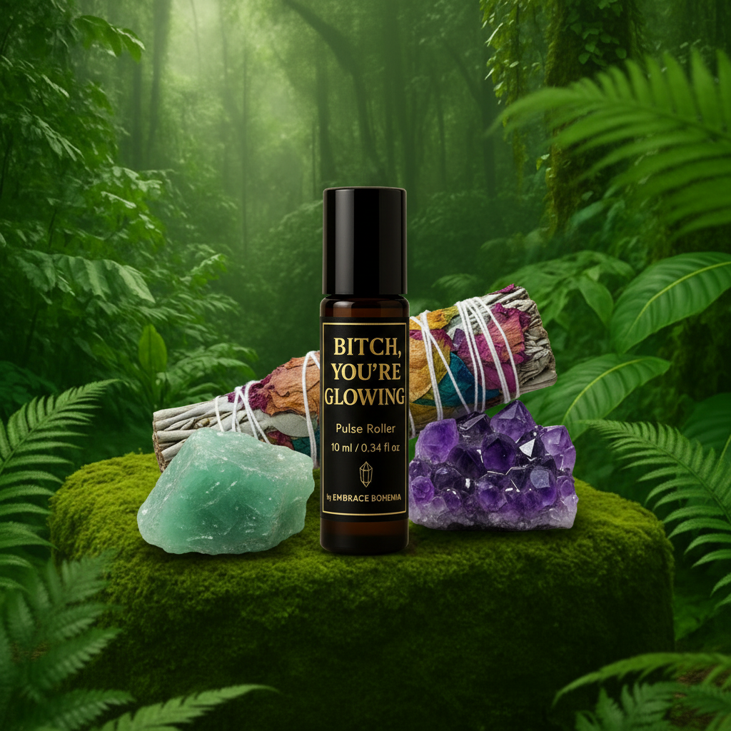 Main Character Energy Bundle Gift Box – Crystal, Pulse Roller & Smudge ...